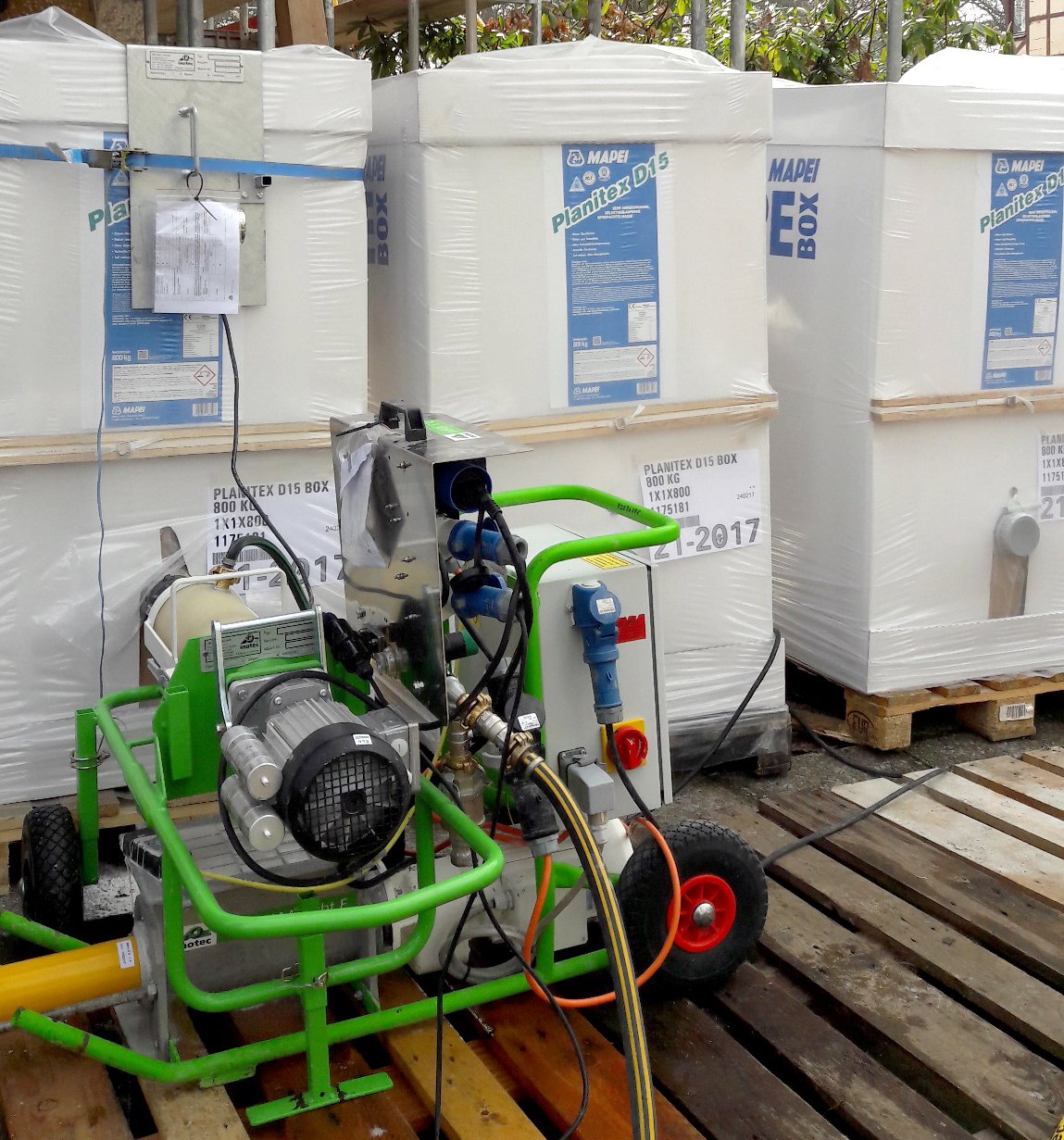 Powdery materials: OWC in combination with the dry delivery unit for ...
